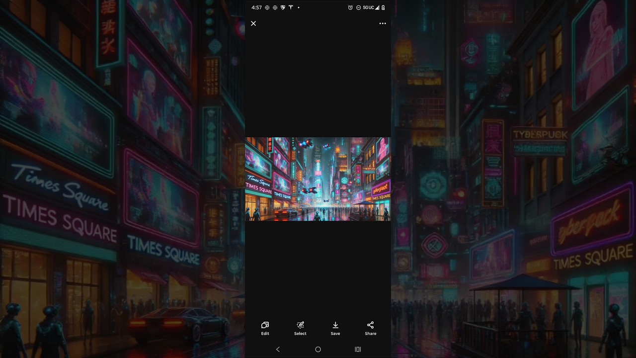 Cyberpunk Times Square – A Futuristic Vision