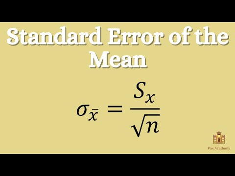 How to Calculate the Standard Error of the Mean