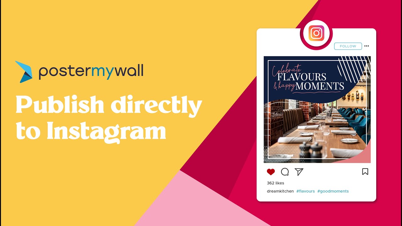 Publish Directly to Instagram Using PosterMyWall