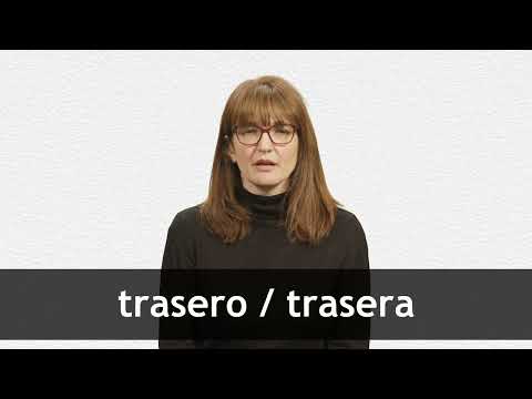 English Translation of “TRASERO” | Collins Spanish-English Dictionary