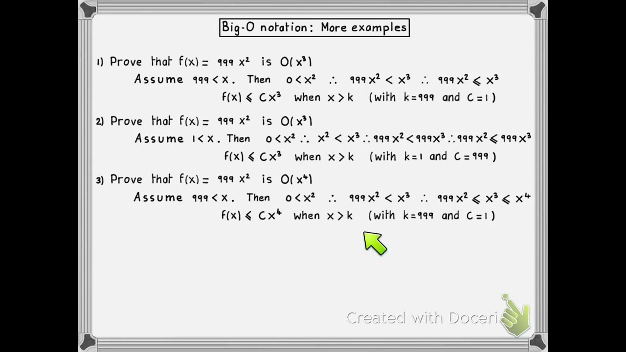 Discrete Structures [Lecture 18 / Segment 4] - Big-O notation: Other examples