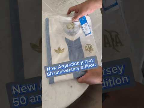 Unboxing Argentina jersey 50th anniversary edition with @adidas #argentina #messi #football