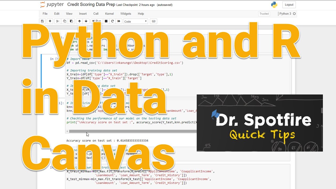 Run Python and R in Spotfire Data Canvas Nodes (Data Prep Example)