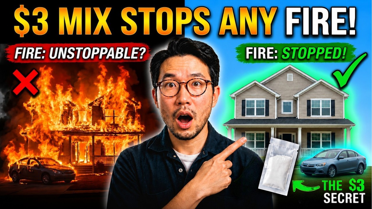 This $3 Mix Stops ANY Fire From Spreading. Why Did the Safety Industry Hide It?