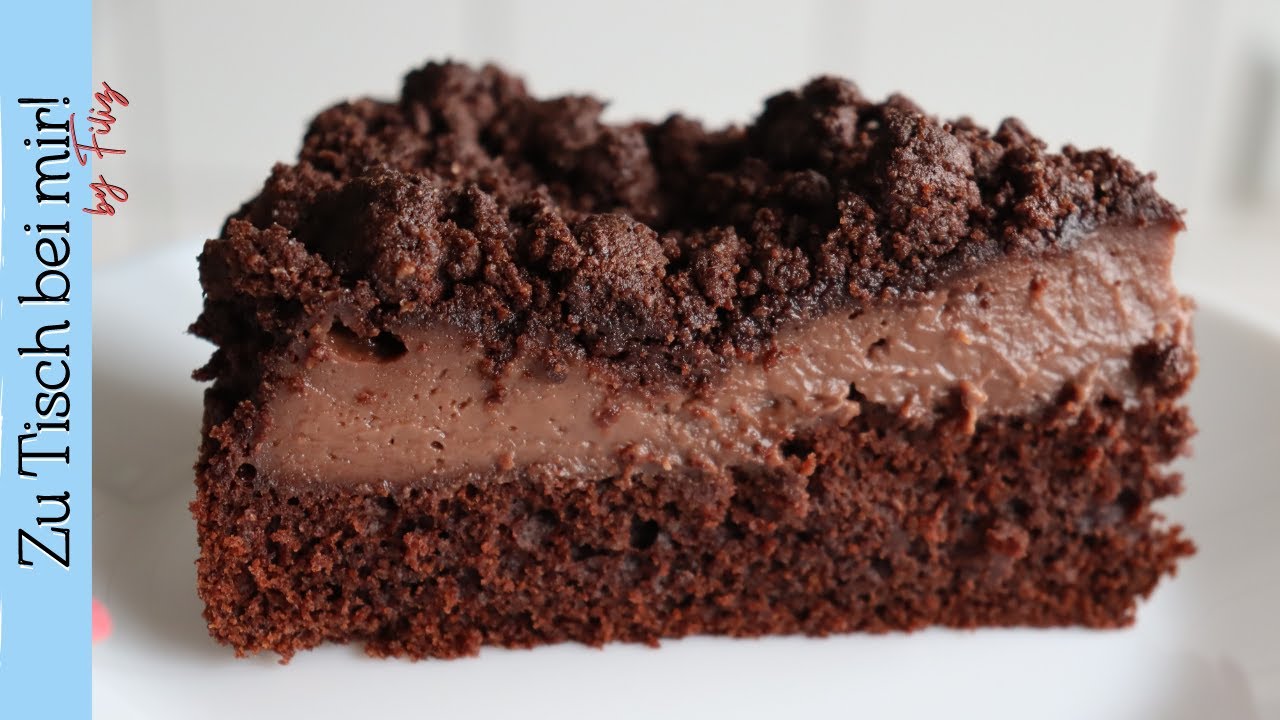 Schoko Pudding Kuchen vom Blech - Einfache Rezepte