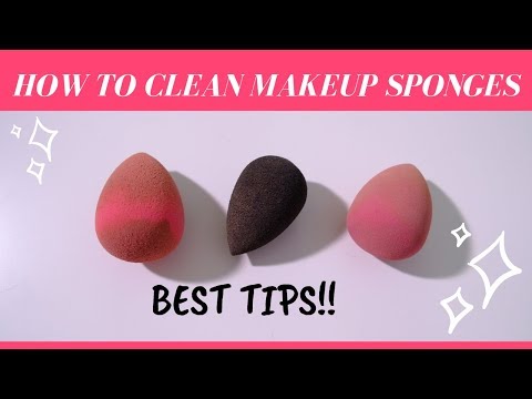 HOW TO PROPERLY CLEAN YOUR MAKEUP SPONGES!