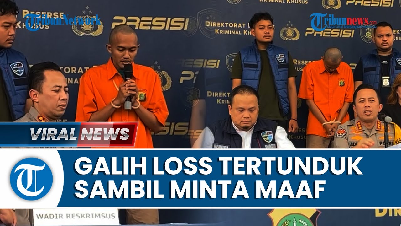 Terus Menunduk, Galih Loss Kini Pelontos & Berbaju Tahanan Minta Maaf ...