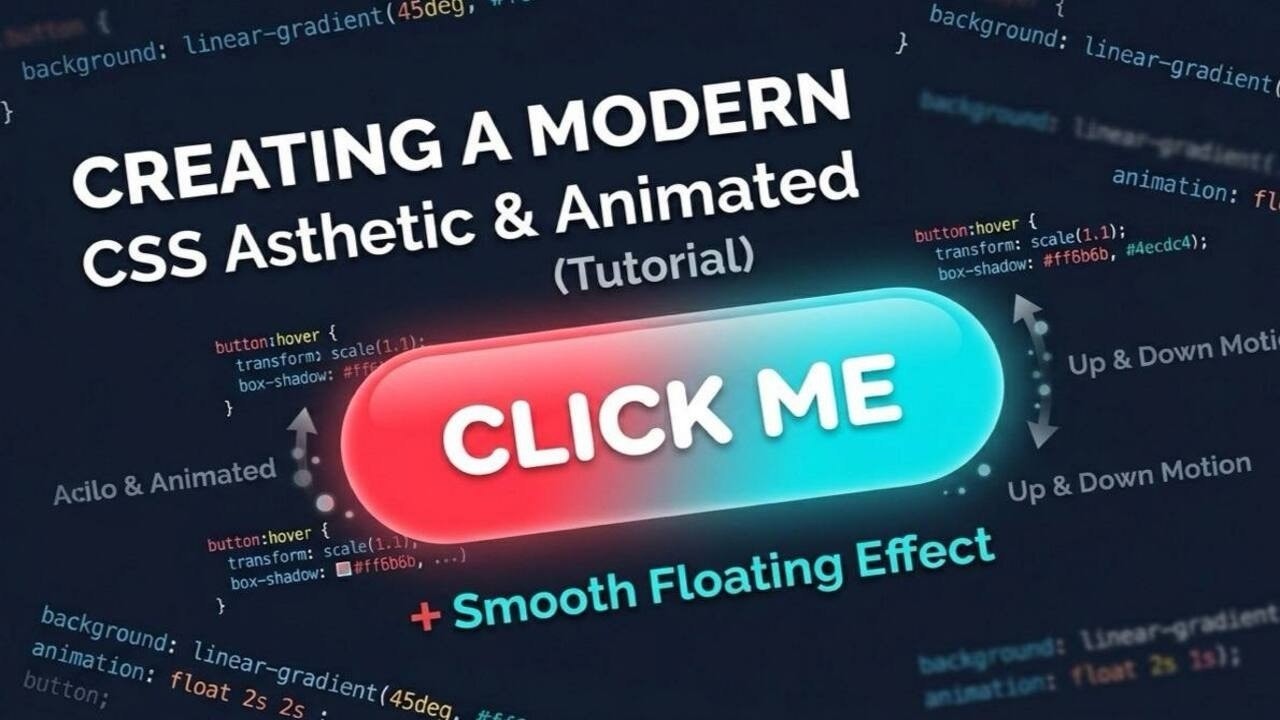 Floating Animated Button Using Only HTML & CSS | Beginner Friendly CSS Animation Tutorial