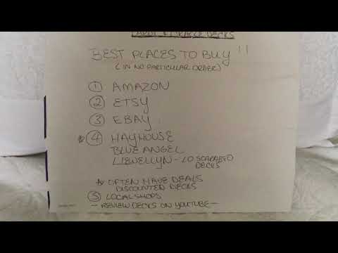 Where I find & buy my Tarot Cards & Oracle Cards-List of places!
