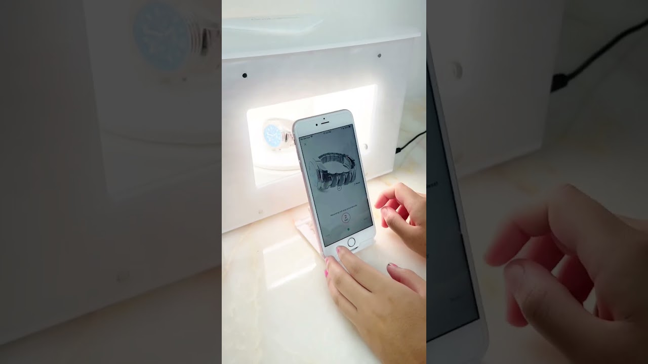 How to use a light box with just your camera phone.