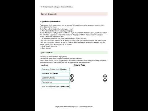 SC-200 Exam Dumps (Free Demo)
