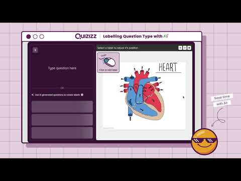 Creating Labelling question types easily with Quizizz AI