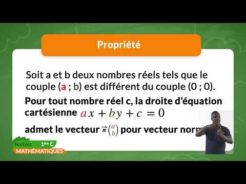 1ère C | Mathématiques : Géométrie analytique du plan