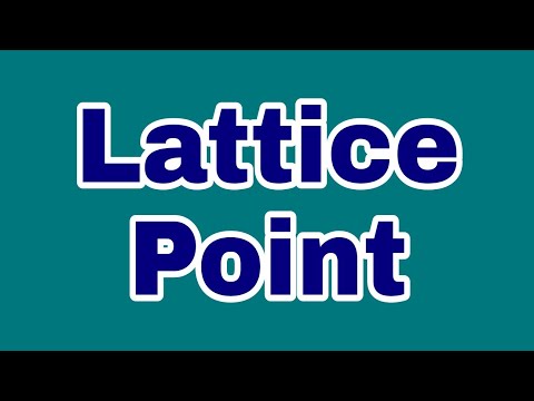 Lattice Point | Lattice | Solid State | #shorts