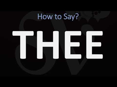 How to Pronounce Thee? (CORRECTLY)