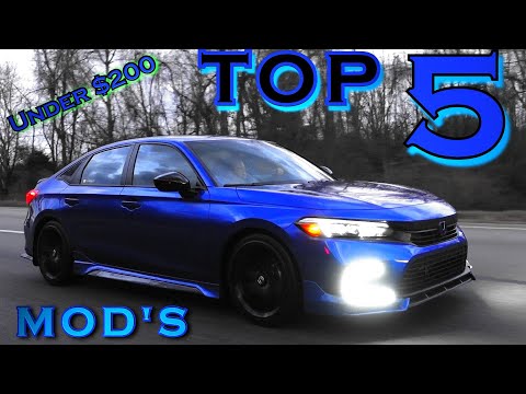 Top 5 Mod's for the 11th Gen 2022 Honda Civic Under $200!