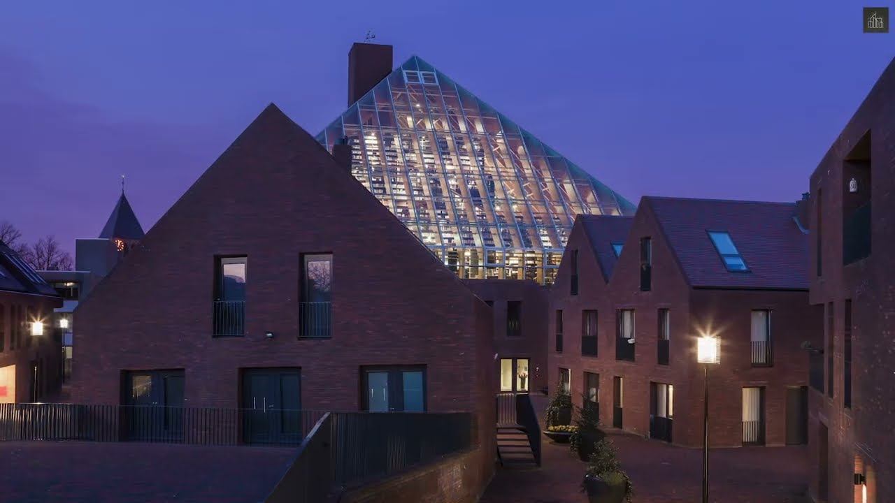 Book Mountain: A Unique Pyramid-Shaped Library in the Netherlands