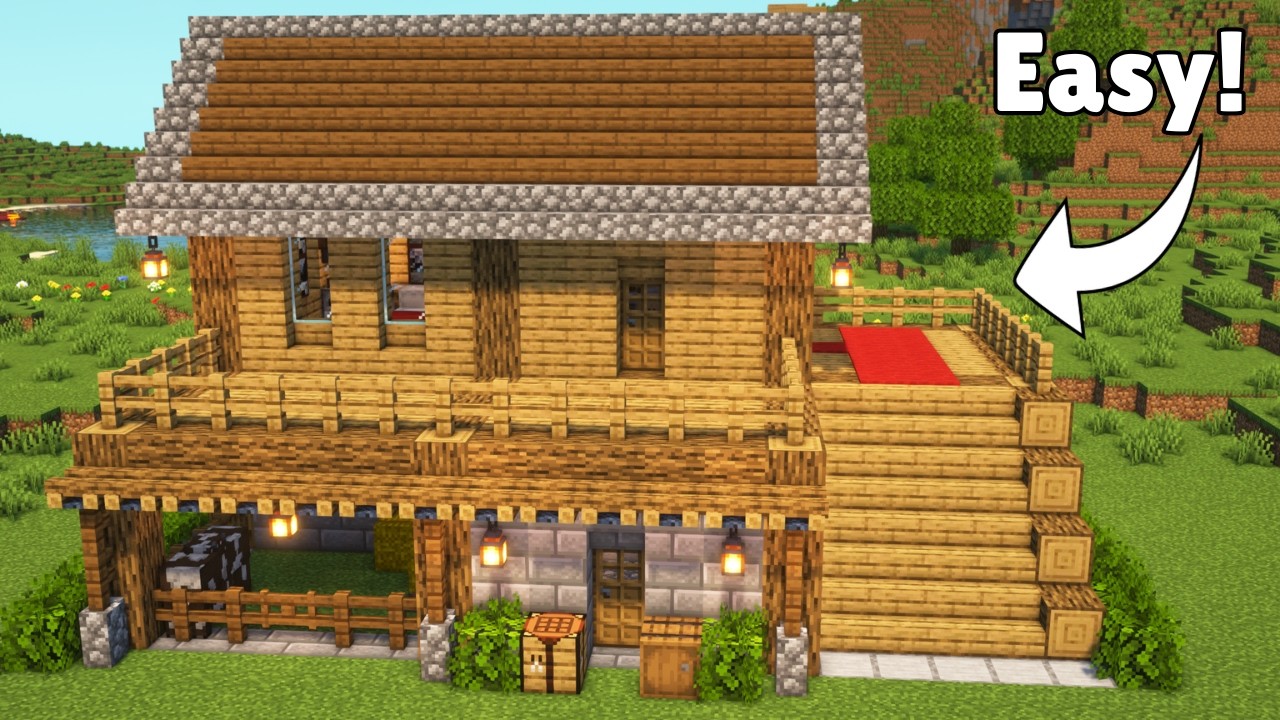 Minecraft Easy Starter House🏡