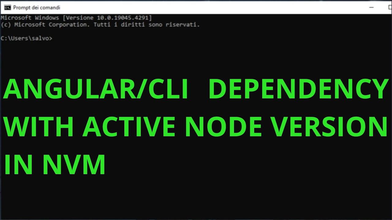 Angular/cli depency with active node version in nvm - Made with Clipchamp #coding #nvm #nodeversion