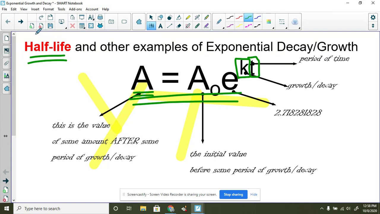 Half-life Explained and a simple example