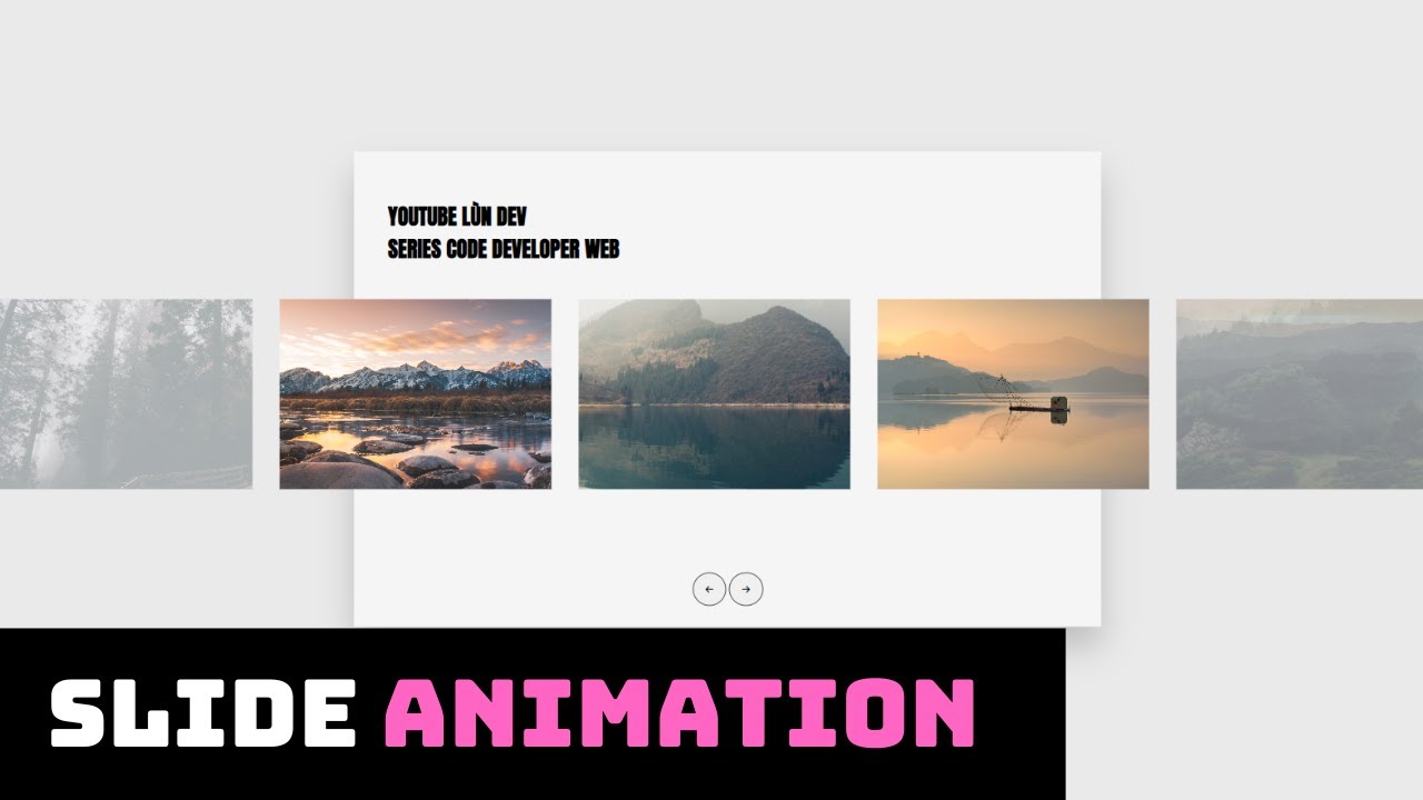 Animation slideshow Html CSS Javascript | Css tutorial