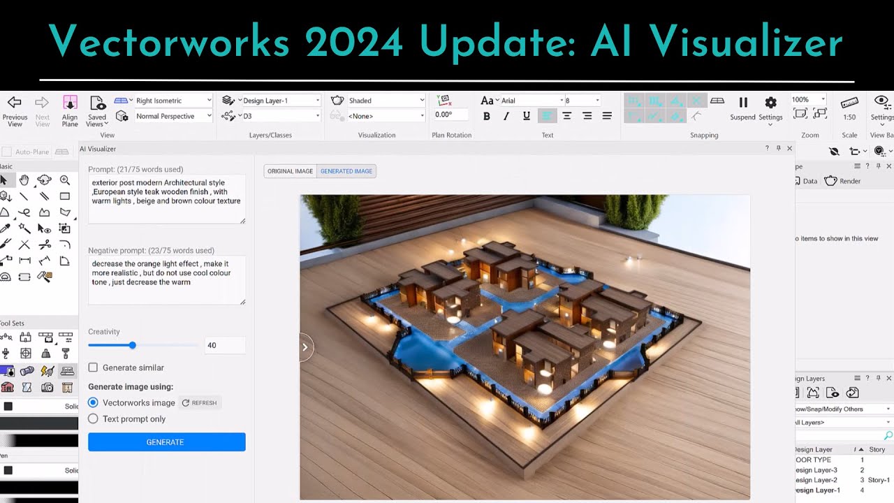 Vectorworks 2024 Update: AI Visualizer