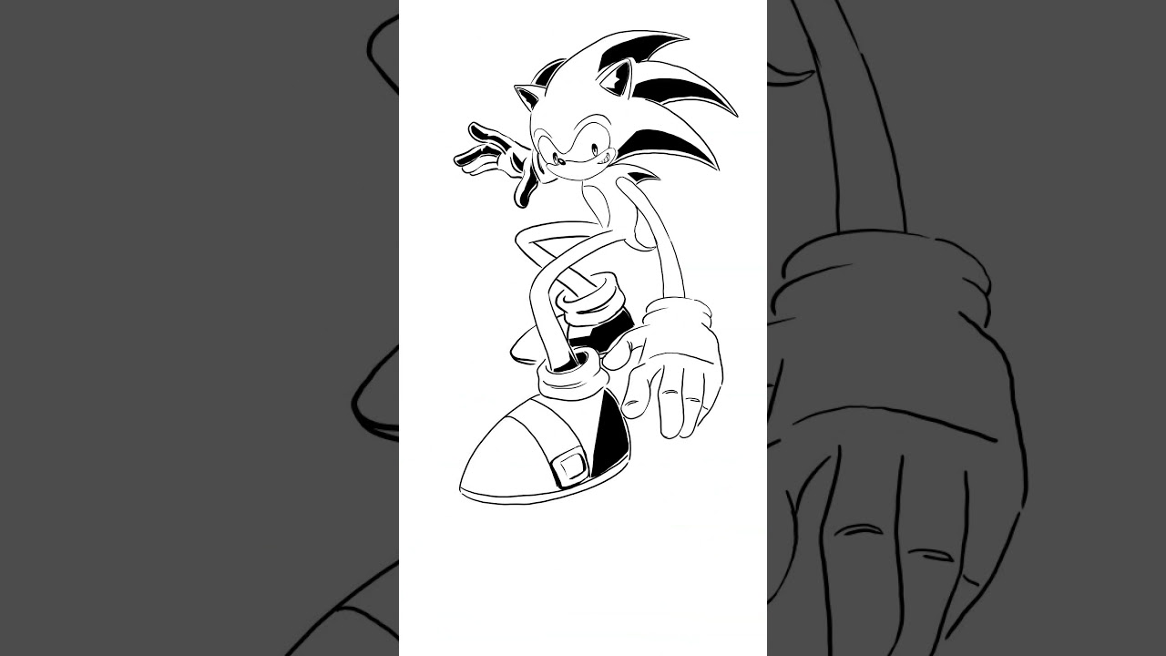 Sonic the Hedgehog - Time-lapse using Krita