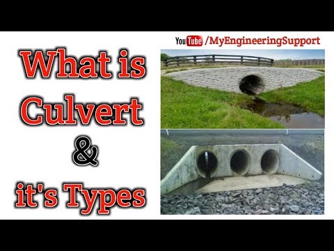 What is Culvert And Its Types,full explain in hindi