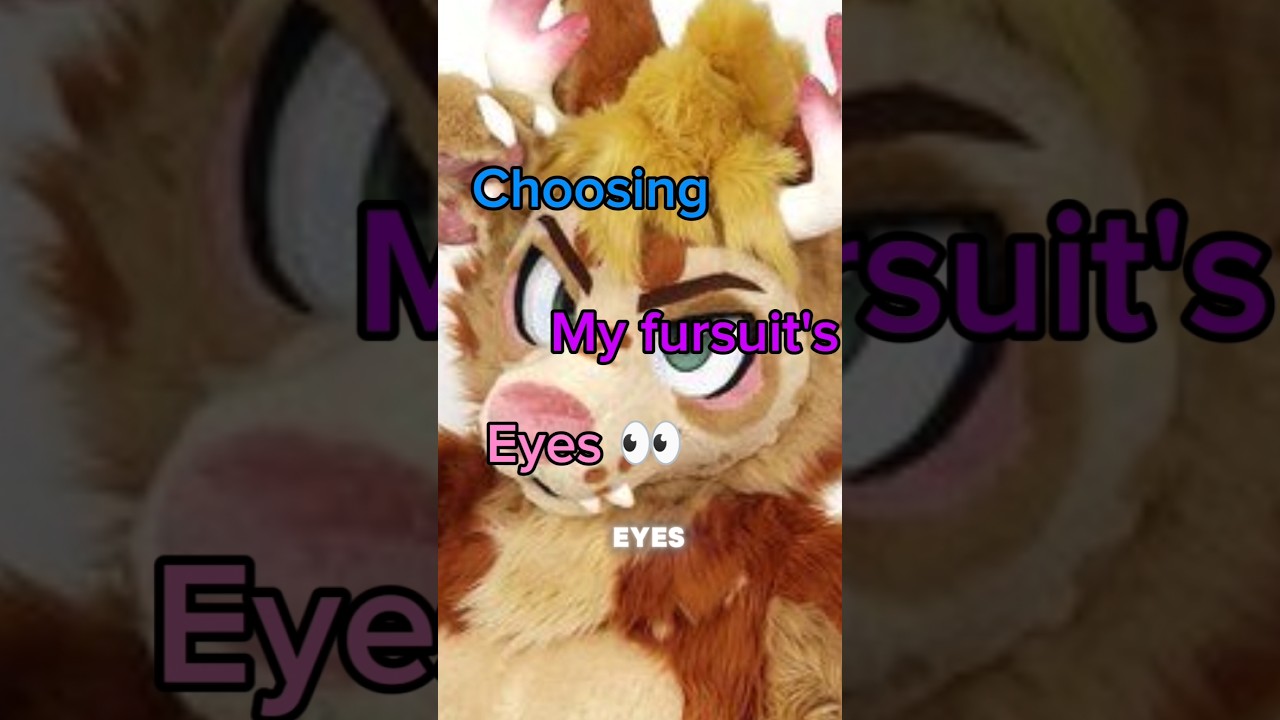 Choosing my fursuit's eyes 🙀🙀 #furry #fursuit #fursona #furrypride #art #furries