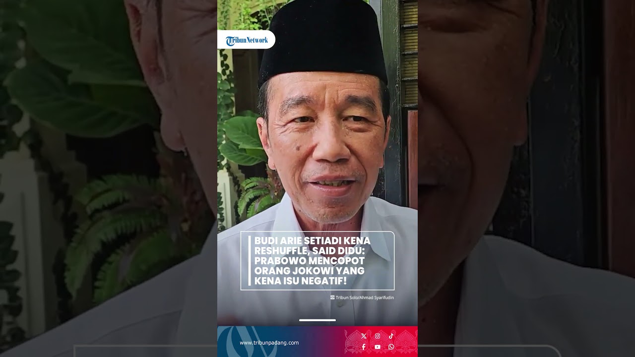 Jabatan Menteri Budi Arie Dicopot, Said Didu: Prabowo Singkirkan Orang Jokowi yang Penuh Isu ...