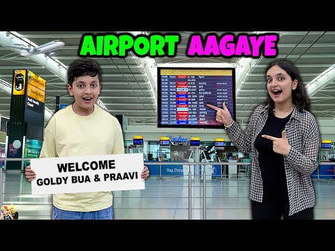 AIRPORT AAGAYE | Goldy Bua & Praavi coming from America | Aayu and Pihu Show