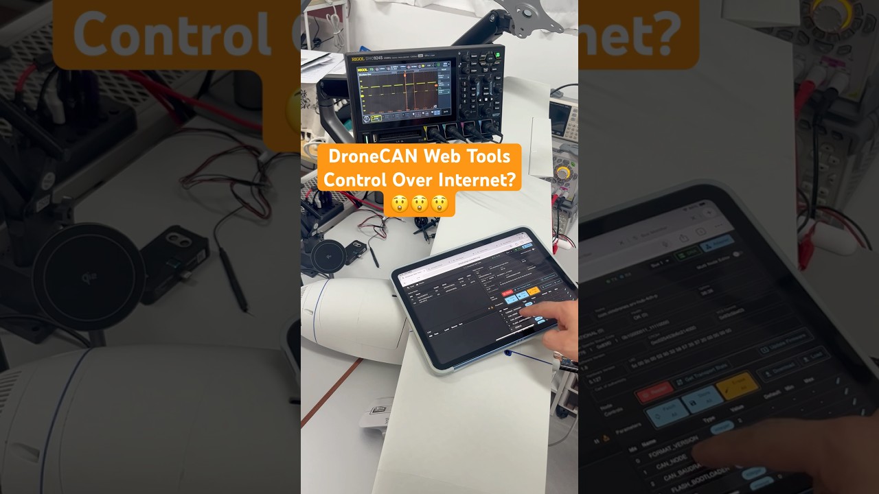 DroneCAN Web Tools Control Over Internet? 😲 #drone #dronecan #am32 #ardupilot #arduplane #webtools