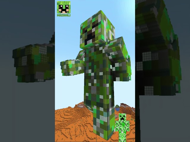 Minecraft Creeper Skin Statue Free 120 Height Minecraft Map