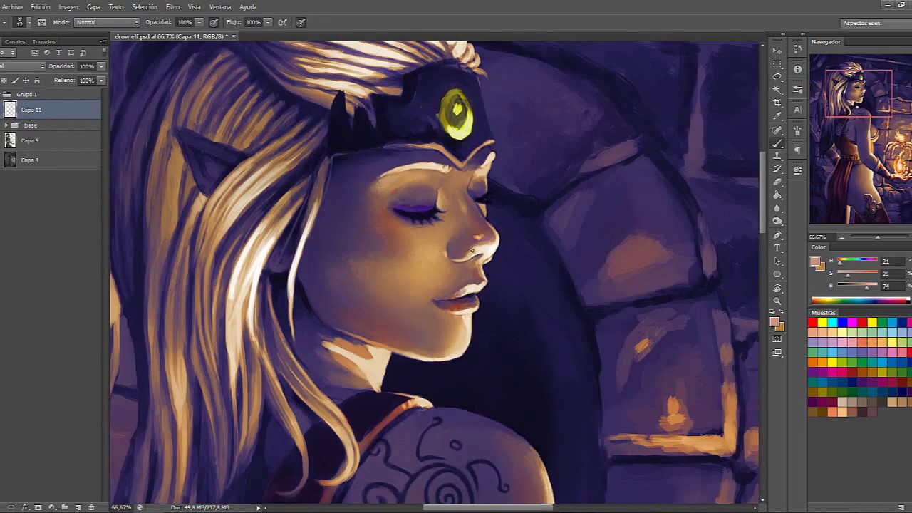 Drow Elf Full Process