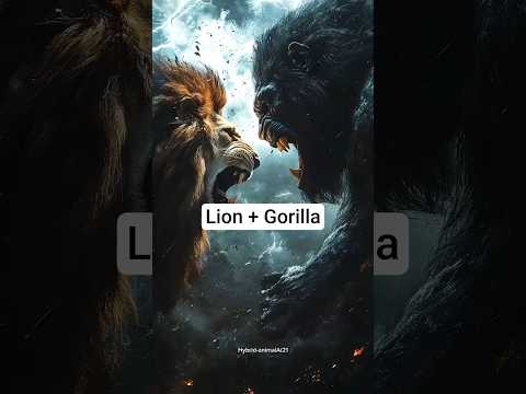 Hybrid Lion + Gorilla #animals #viralvideo #shorts
