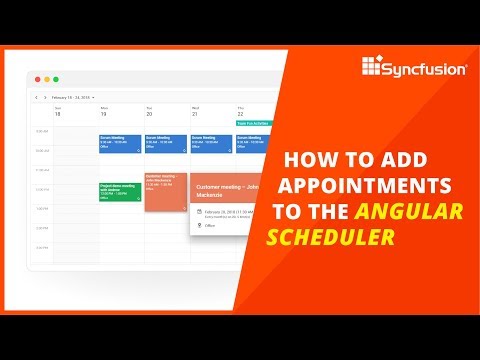 Learn How to Bind Appointment Data to the Angular Scheduler - Mind Luster
