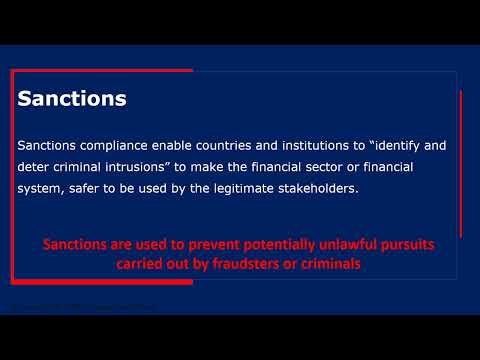 What is Sanctions Compliance