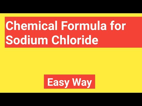 Chemical Formula for Sodium Chloride||Sodium Chloride Formula