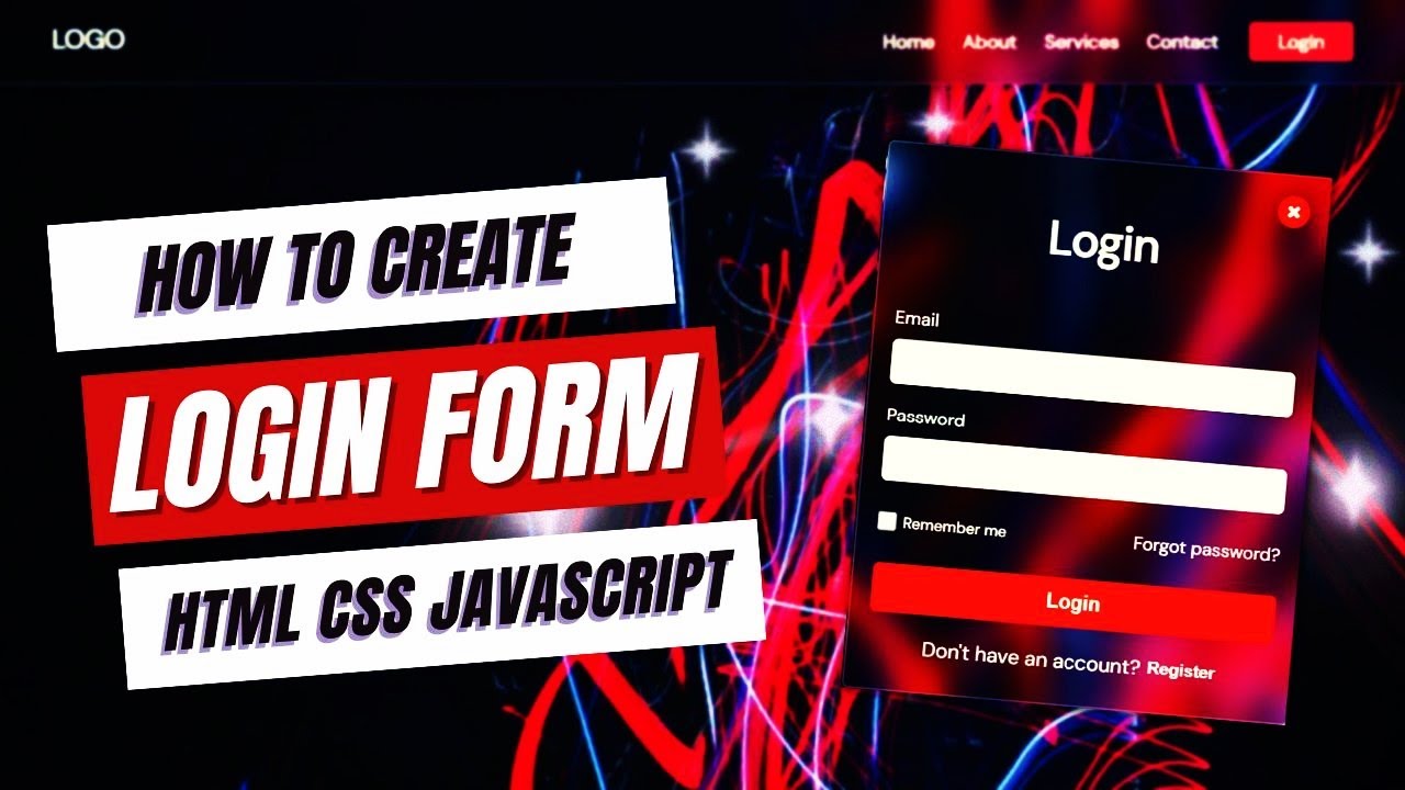 How to Make Login Form using HTML, CSS & JavaScript JS
