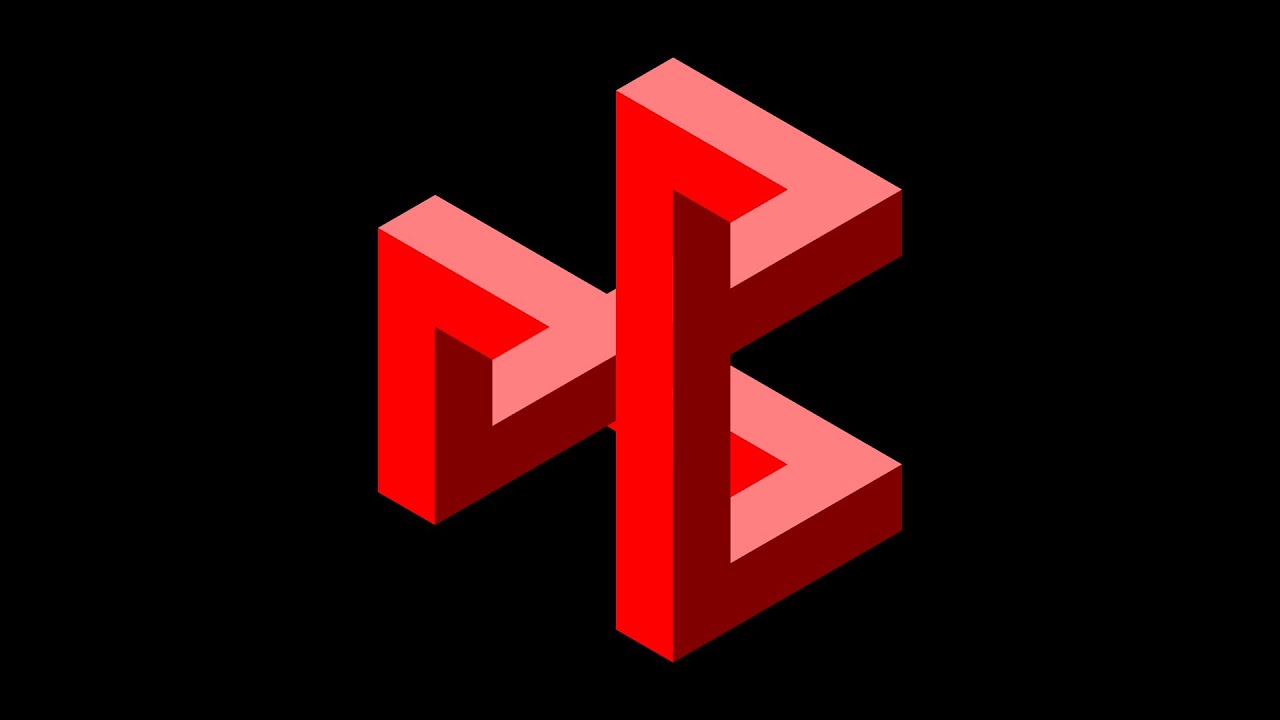 Symmetrical Interlocked Triangles using Inkscape