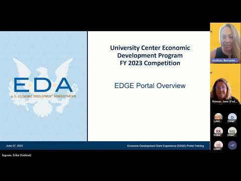 FY23 University Center NOFO Application Process in EDGE