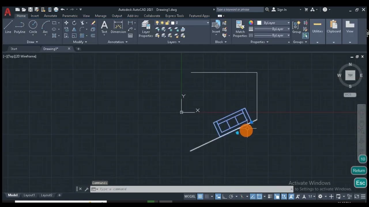 Autocad 2D dynamic block using align parameter