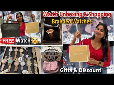 My Michael Kors Watch🔥Shopping & Unboxing With Gifts & Offers| Branded Watches For Women With Price