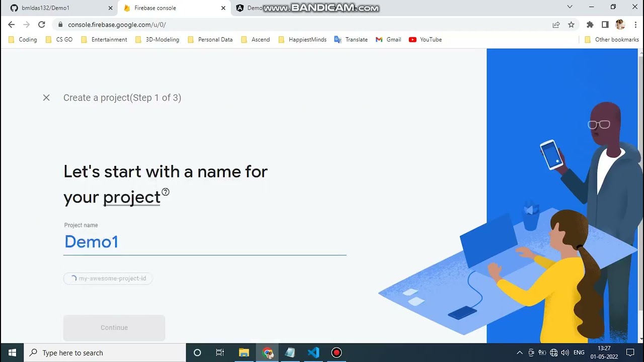 Firebase Github CI/CD pipeline deployment, Authentication, Firestore, Storage in Angular