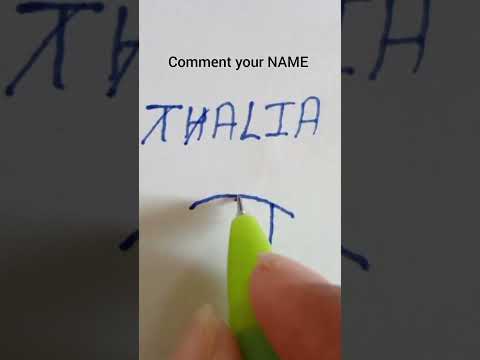 Thalia name logo #nameart #shorts #trending #youtubeshorts #logo #easy #namelogo