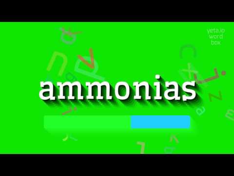 AMMONIAS - HOW TO SAY AMMONIAS?