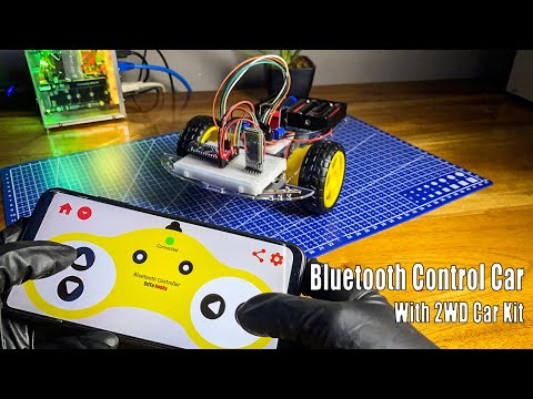 How to make a Bluetooth control car with a 2WD smart car kit | 2WD Bluetooth car Arduino