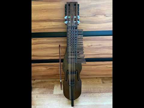 Nyckelharpa Sweden Violin w/ bow Key Harp Viola Hurdy Gurdy - | Reverb