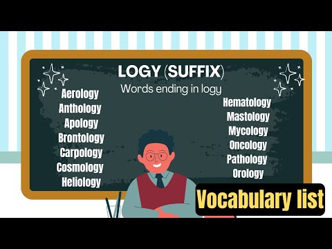 Suffix in English Grammer | "logy" suffix words | test preparation mcqs