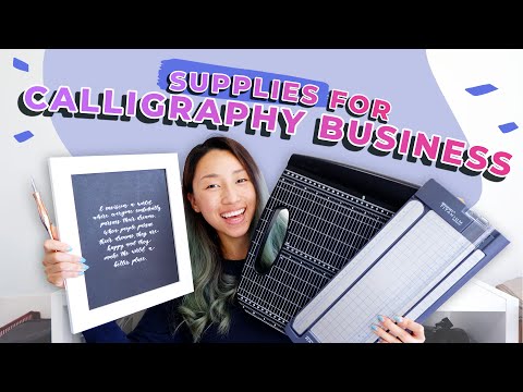 SUPPLIES for STARTING A CALLIGRAPHY BUSINESS: Pens, Supplies for Making Money with Lettering